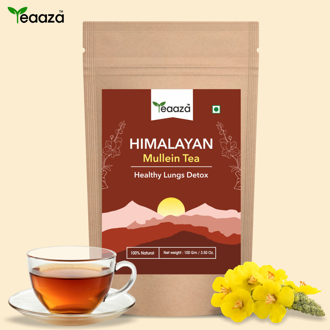 Teaaza Himalayan Mullein Tea | Herbal Relief for Respiratory Wellness
